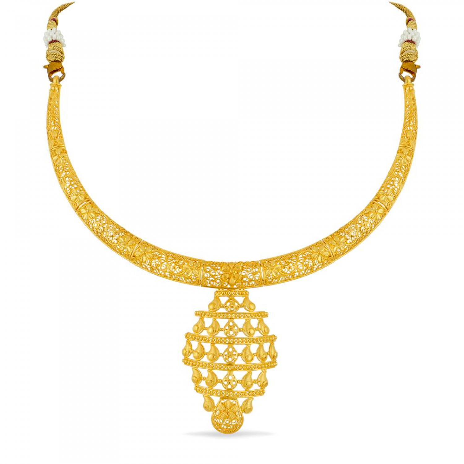 Buy 22K Gold Necklaces Online At Best Price | Karuri Jewellers